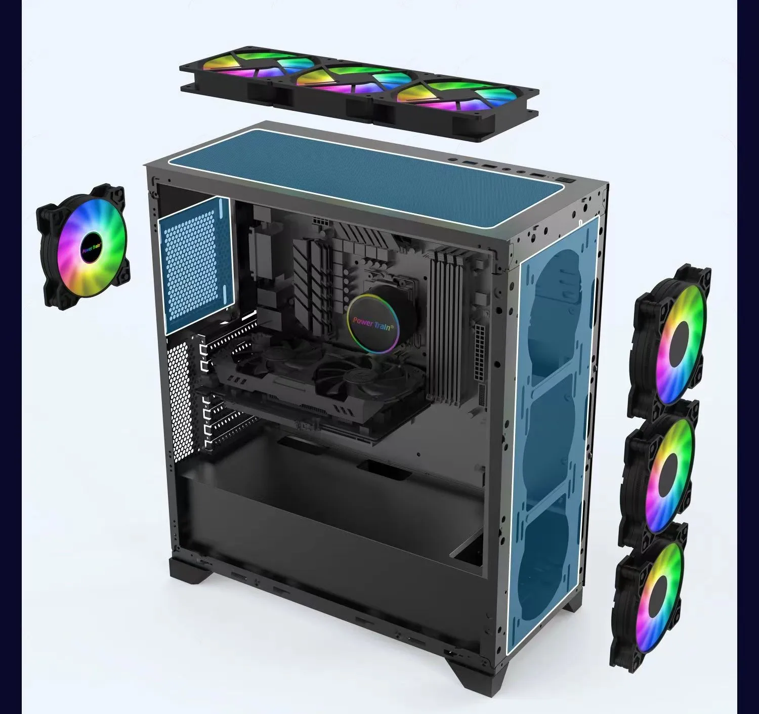 Wholesale Custom Full Tower ATX Casing Gaming Computer Cases & Towers ...