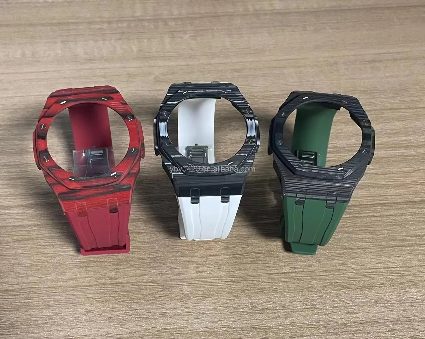 For Casioak Ga2100 Carbon Fiber Mod Kit Metal Luxury Wristband Modified ...