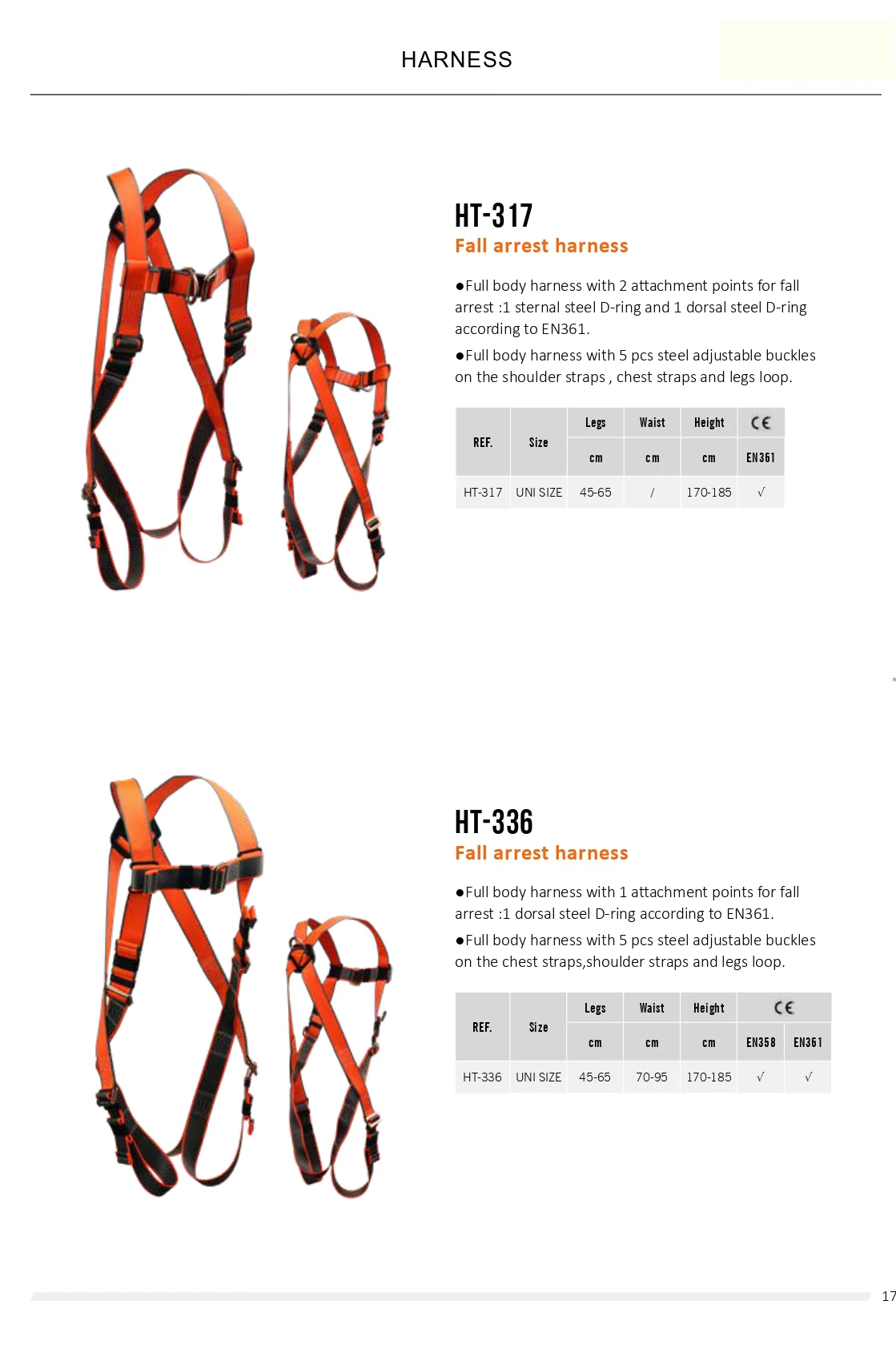 Fall Protection Safety Harness - CE Certified & Customizable