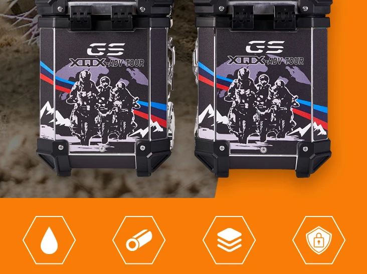 Aluminium Alloy Motorcycle Side Pannier Box for BMW F850GS