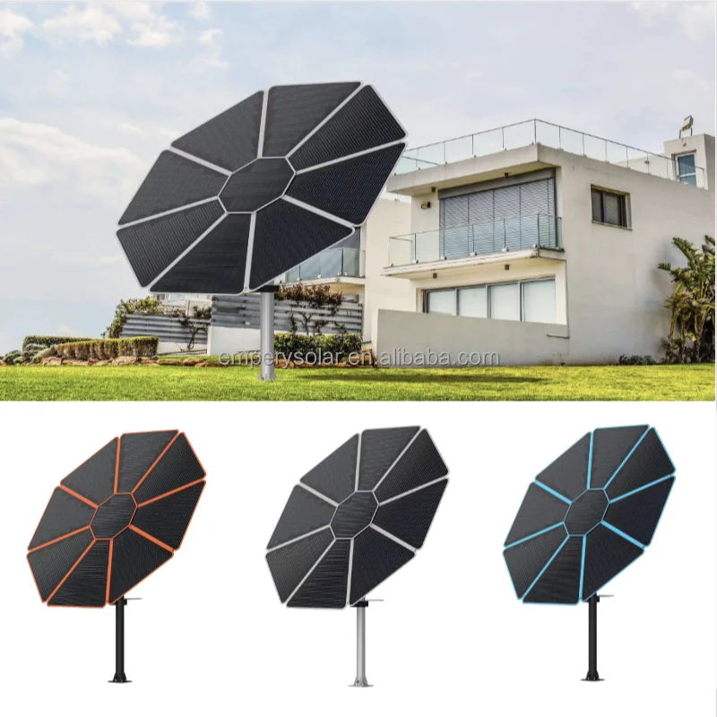 Sun Flower Solar Tracking System - 1.4kw Panel Car Charger