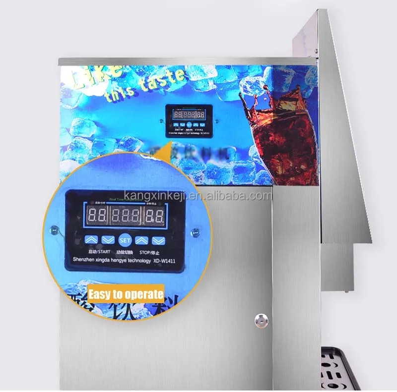 Cold Drink Cola Fountain Dispenser Vending 4-valve Carbonated Lemon ...