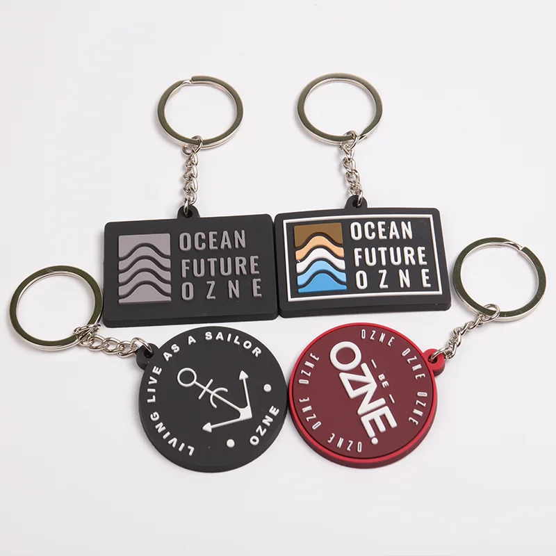 Custom Shaped Logo Cheap 3d 2d Soft Pvc Key Chain Holder Rubber ...