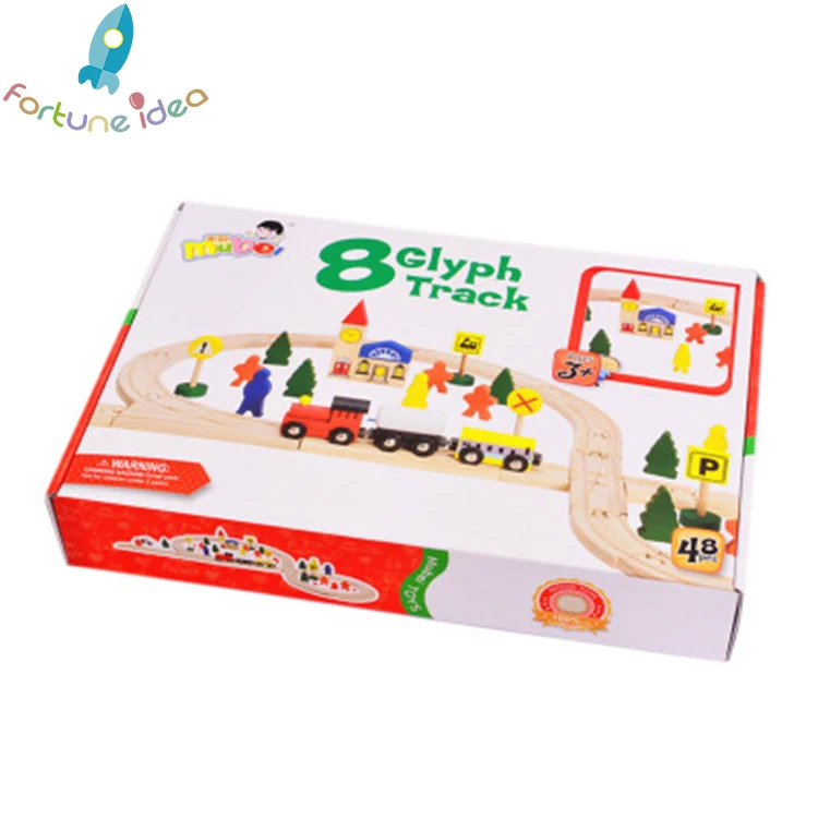 Wooden 8 Glyph Track Pathway Train Set Toy - Buy Wooden Train Set Toy,8 ...