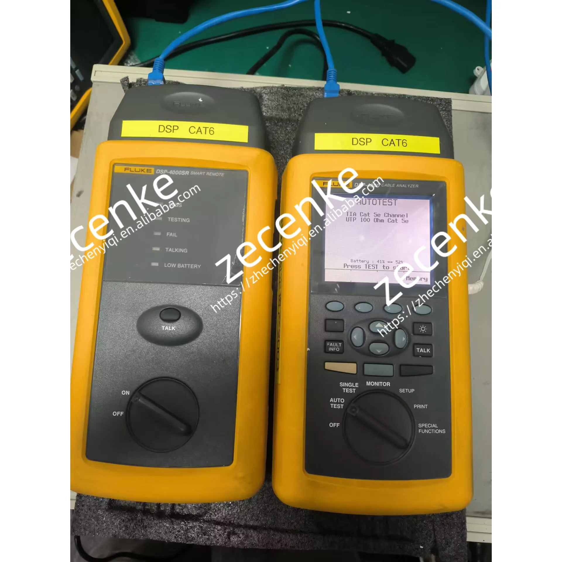 Fluke Networks Dsp-4000 Cable Analyzer & Dsp-4000sr Untested As-is ...