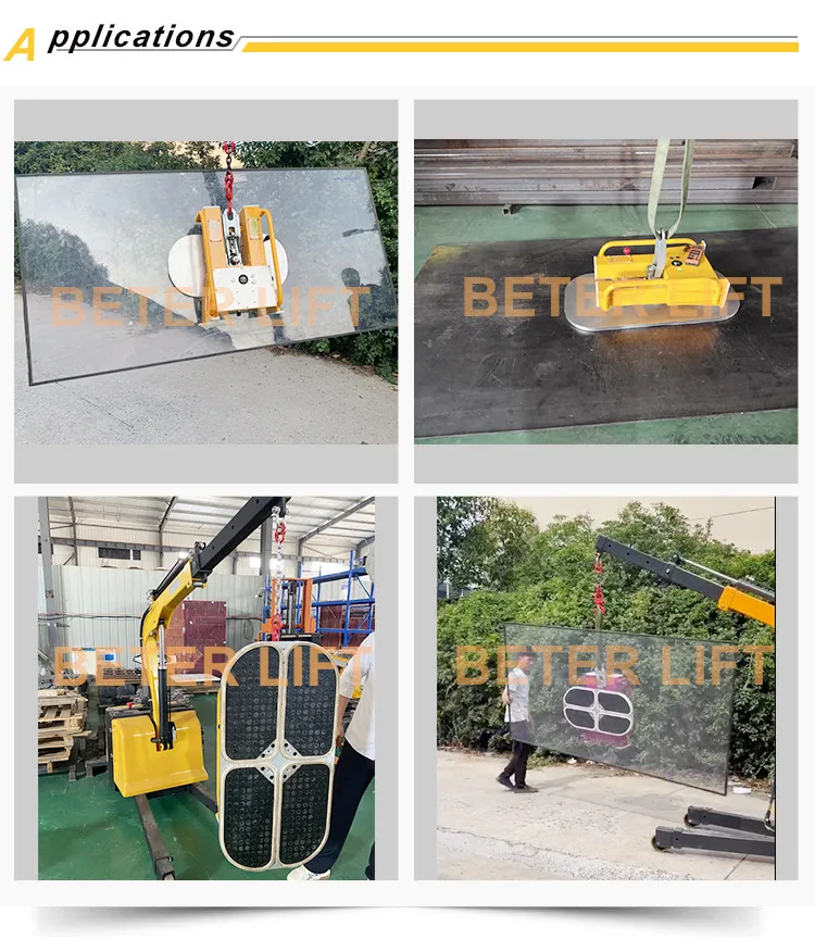 Belift 250kg Dual Circuit Battery Powered Glass Lifter Suction Vacuum ...