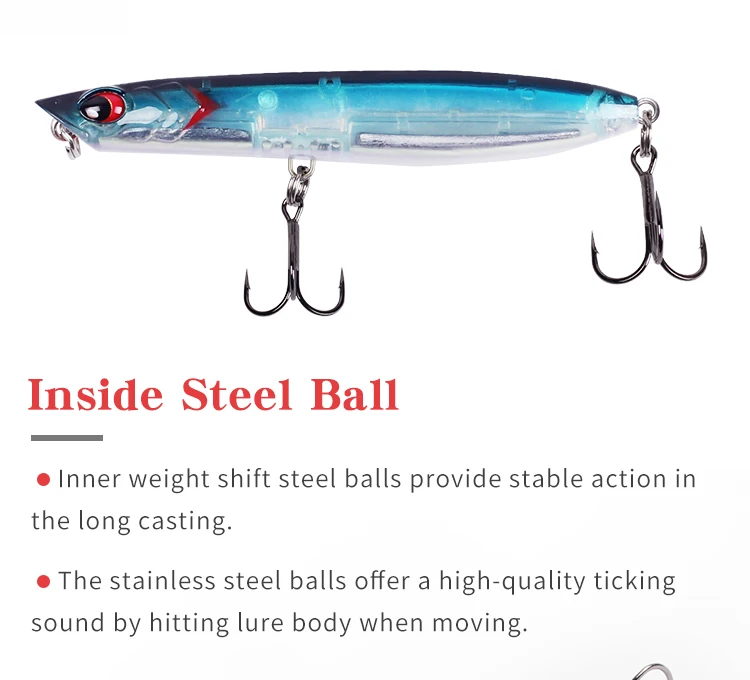 New Innovation Attractive Pencil Rattle Fishing Lure Saltwater Pencil ...