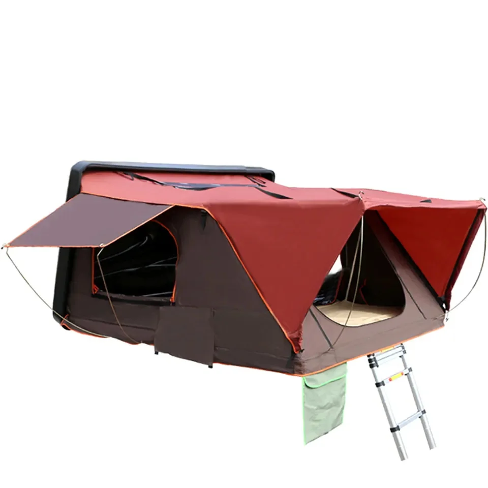 Glamping Hardshell Side Open Rooftop Tent 4X4 Car Camping Roof Top Tent ...