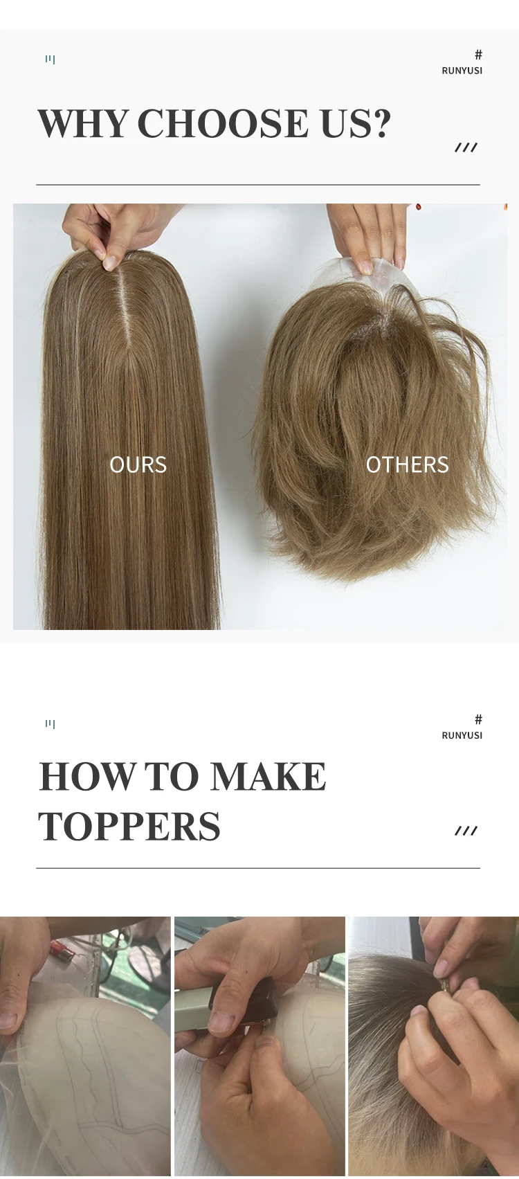 Luxury Hair Topper Double Drawn Ash Blonde Virgin European Cuticle ...