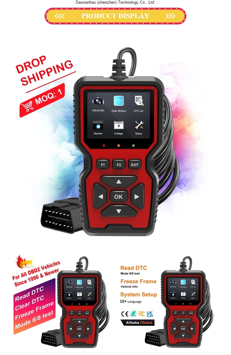 Source Factory V519 Vehicle Scanner Device 35901 DTC Powerful Functions ...