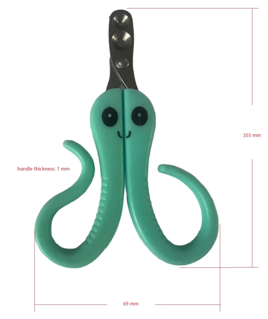 Cartoon Handle Stainless Steel Safe Pet Dog Cat Animal Toe Nail Cutting ...