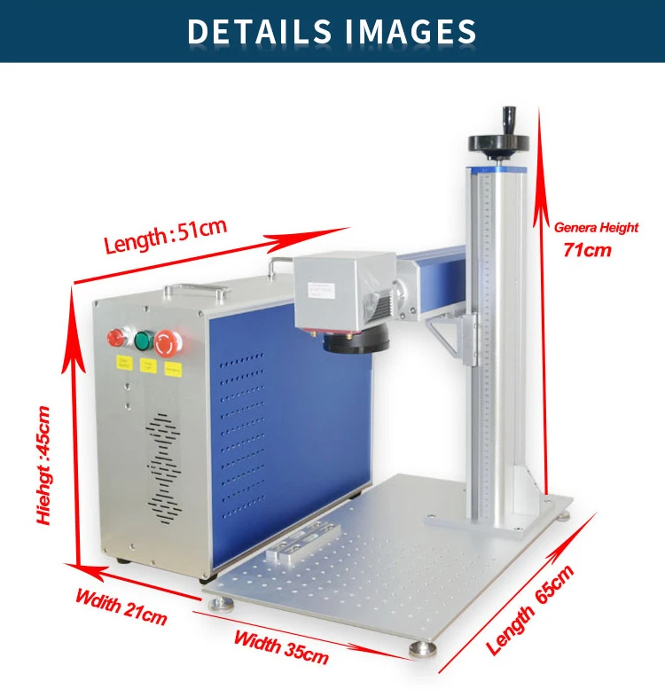 Plastic Metal Laser Printing Marking Machine Raycus 20w 30w 50w Fiber ...