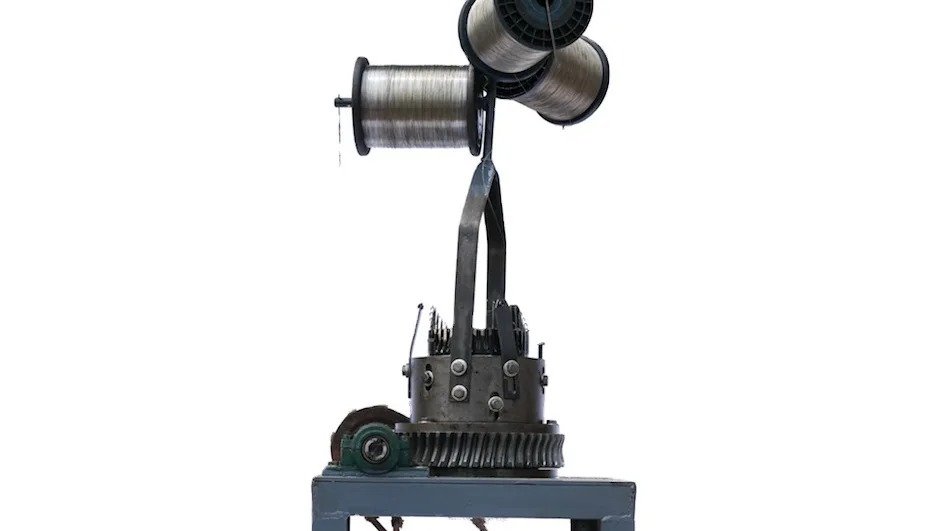 Circular Knitting Machine On Copper Steel Coalescing Tubular Bandage ...