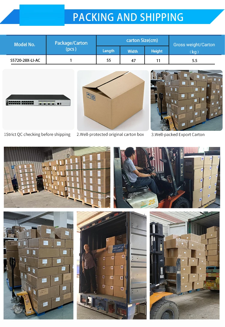 Ethernet Switch S5720-28x-li-ac S5700 Series 24*10/100/1000 Ports And 4 ...