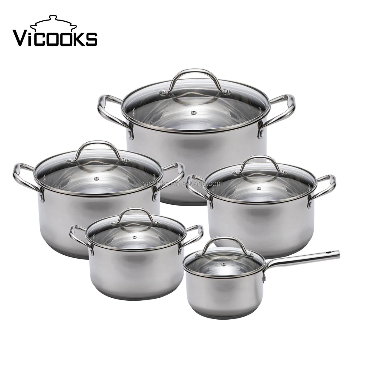 Stainless Steel Kitchen Induction Pots and Saucepan Long Lasting Pot ...
