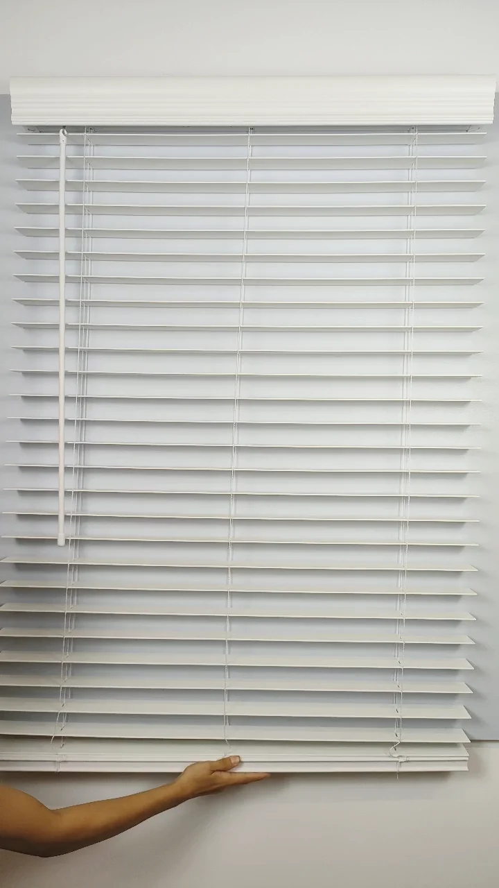 American Popular Blinds Wood Cordless Blind 2 Inch Faux Wood Blinds ...