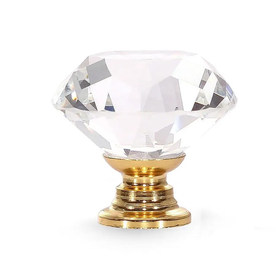 Diamond Shaped Crystal Knobs Furniture Wardrobe Drawer Diamond Handle ...