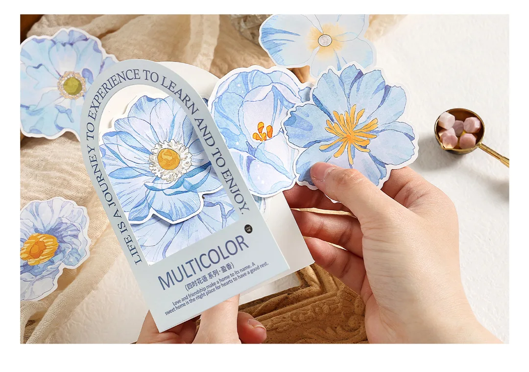 20 Sheets/pack Of Sticky Notes,Four Seasons Flower Language Series,4 ...