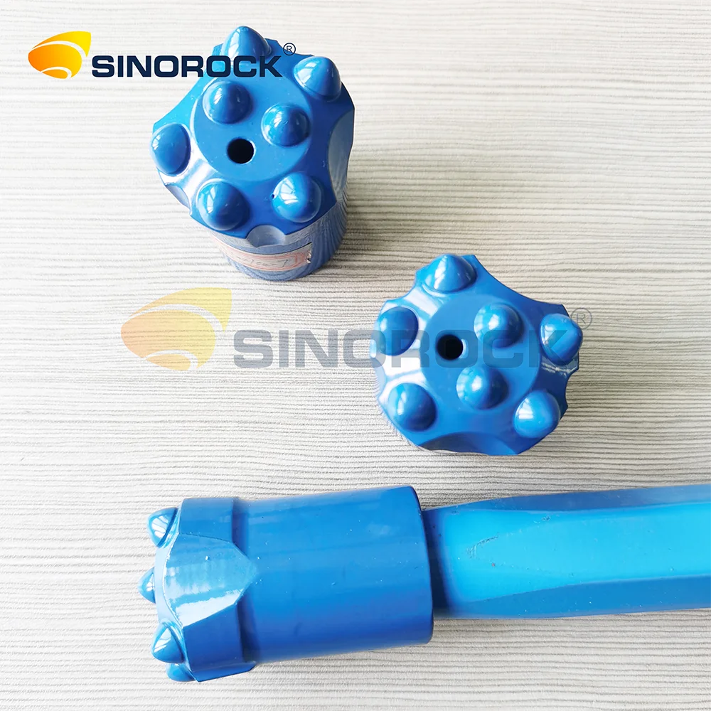 7 Buttons Tapered Button Drill Bits For Mining Hammer Bit Conical Bits ...