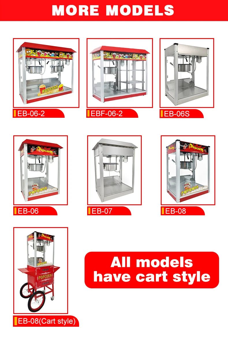 Electric Popcorn Makers Maquina De Pipoca Caramel Popcorn Machine ...