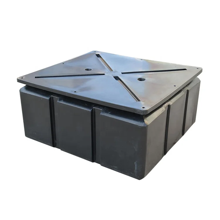 Marine Polyethylene Plastic Pontoon Pe Floating Tank Black Floating ...