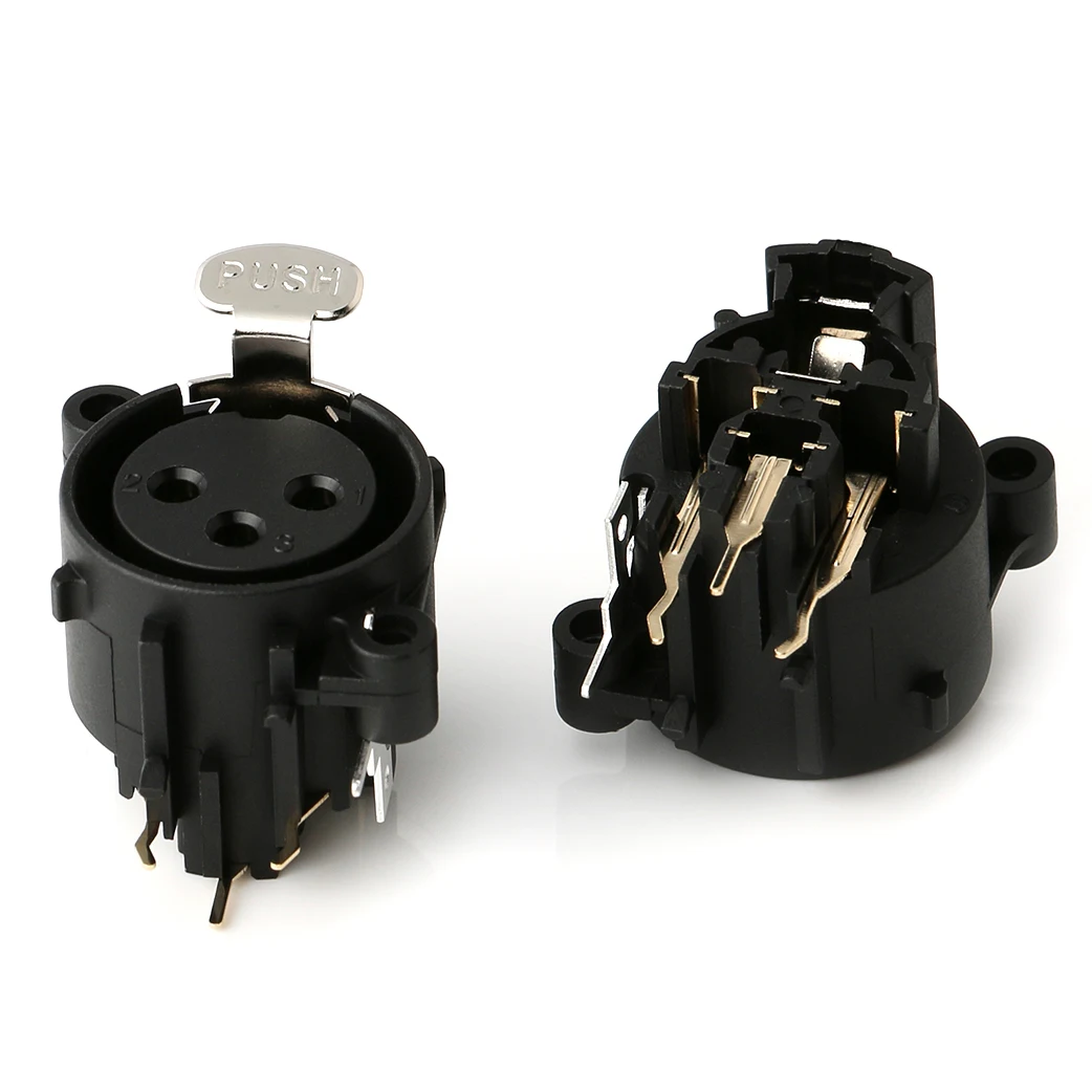 Xlr Female Connector Gold Plated 4 Pin Audio Plug - Oem | Wholesale