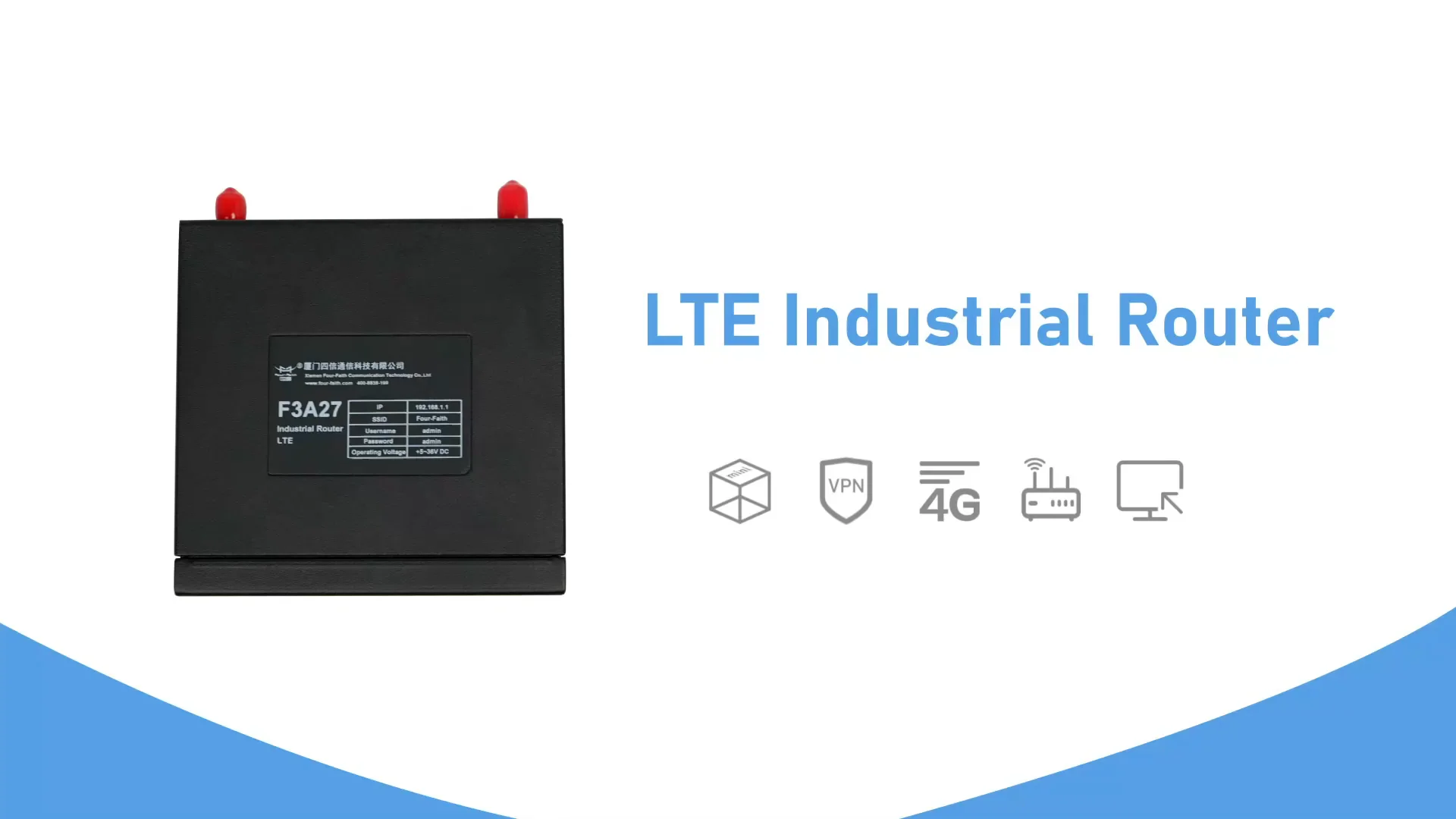 F3827 Industrial M2m 4g Lte Ethernet Gateway Router With Sim Card Slot ...