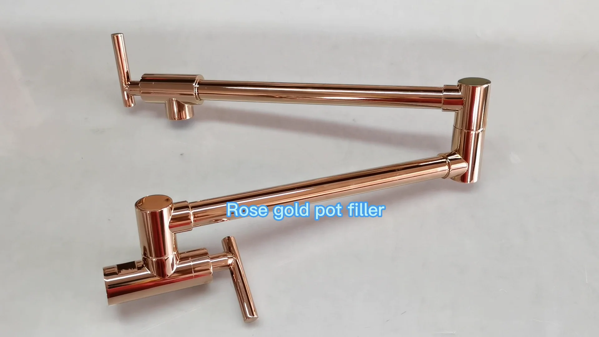 Amaxo Wall Mount Brushed Nickel Pot Filler Faucet Double Joint Swing ...