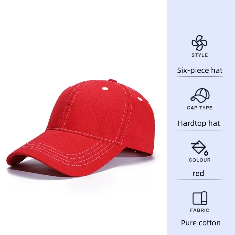 Custom Small Batch Hardtop Embroidery Logo Cotton Baseball Cap High ...