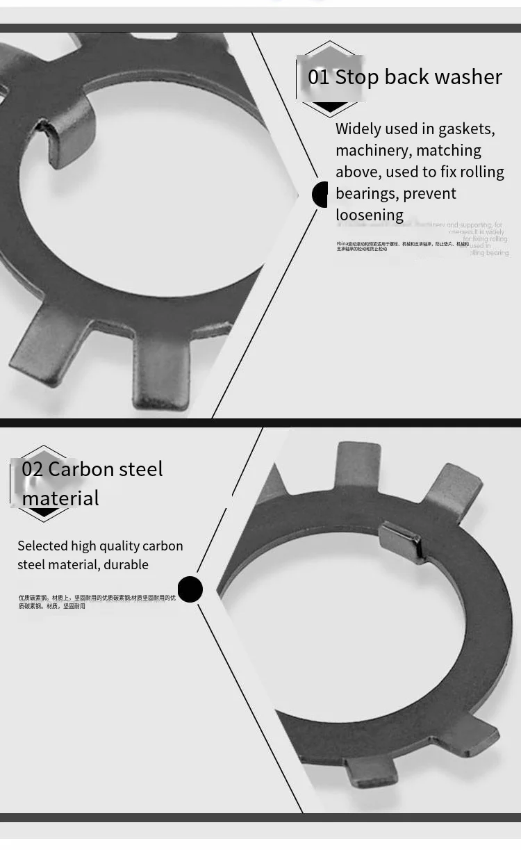 Direct Factory Retaining Stop Washers For Slotted Round Nuts Lock ...