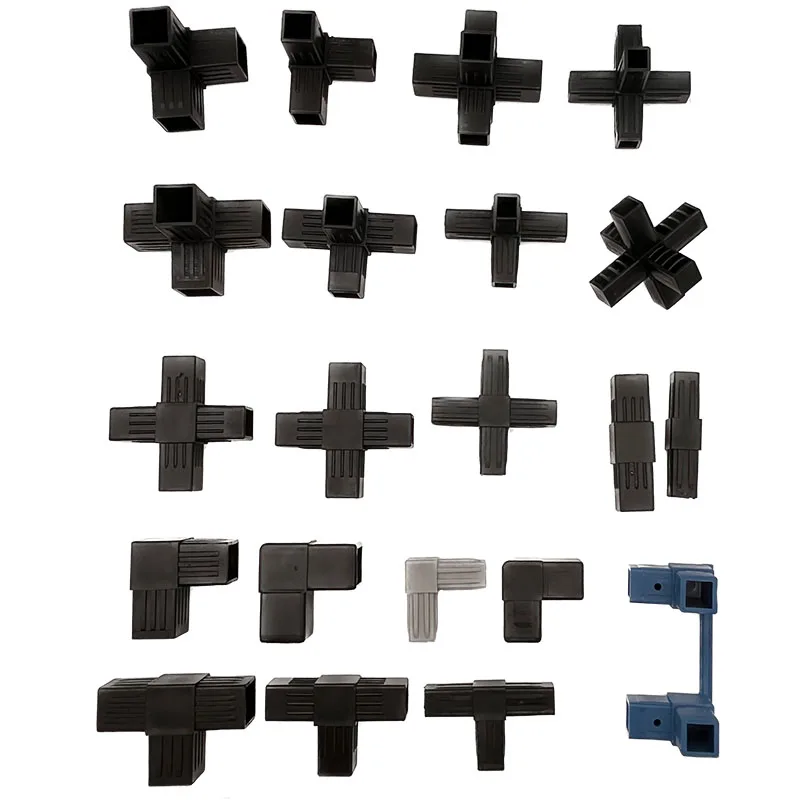 Factory Plastic Multiple Square Corner Connectors For Aluminum Pipe ...