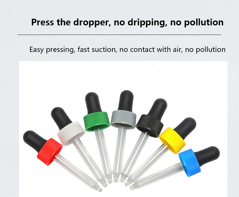 Black White Child Pipette Round Liquid Plastic Cosmetic Tube Glass ...