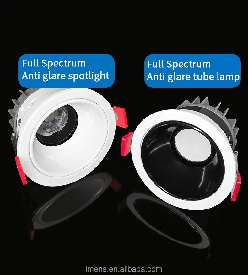 Spotlight 3W Black Modern Home LED Downlight Full Spectrum RA98 ...