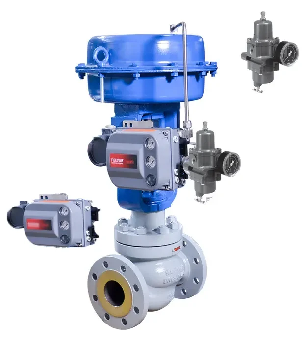Flow Control Valve With IP65 Valve Positioner Fisher DVC6200 and 67CFR ...