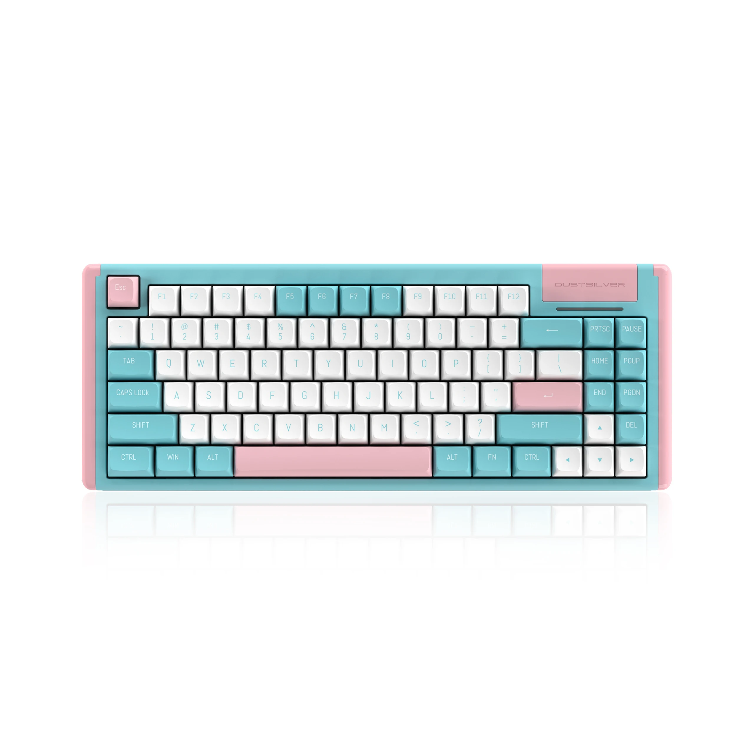 Dustsilver 84 Keys Pbt Doubleshot Keycaps Kda Mechanical Keyboard ...