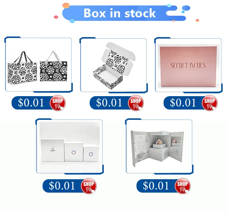 Luxury Custom Design Pink Gold Stamping Wig Skin Care Clothing ...