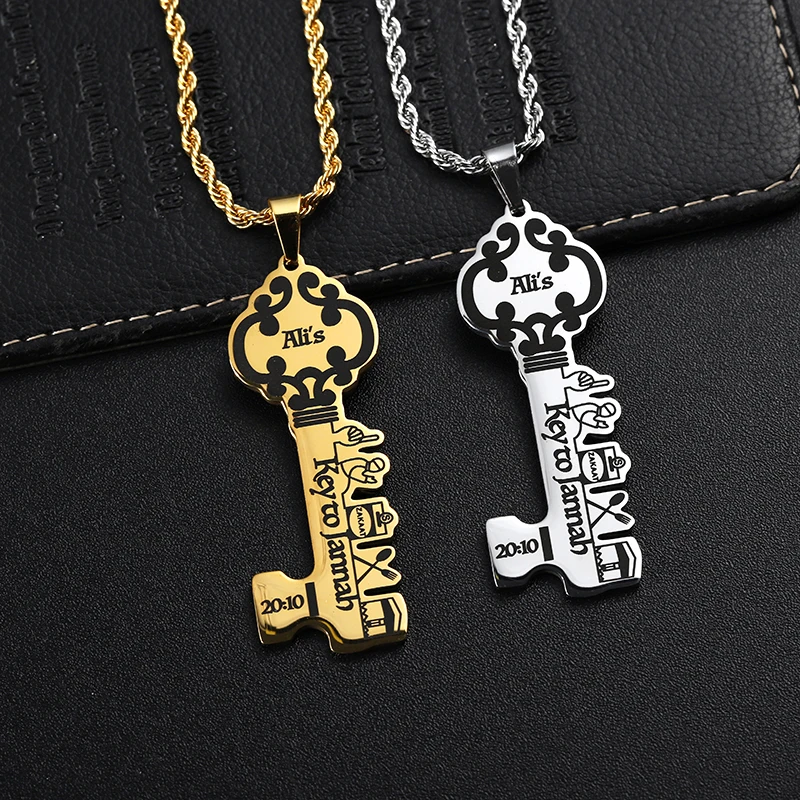 Wholesale Stainless Steel Jewelry Hollow Silver 2D 3D Letter Name ...