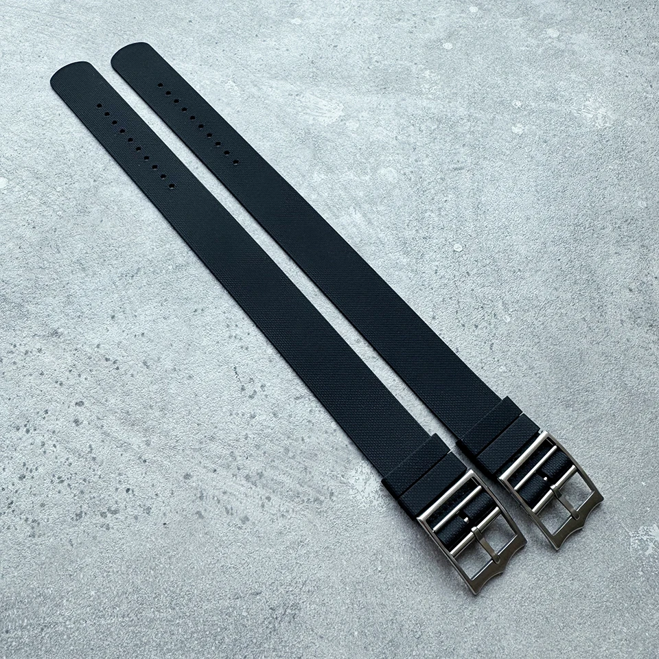 New Style Custom One Piece FKM Rubber Watch Strap 20mm 21mm 22mm Single ...