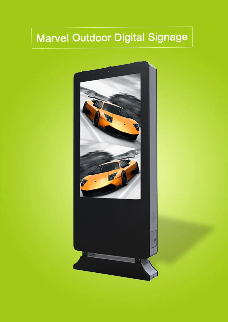 2500nits Outdoor Floor Stand Waterproof Digital Signage Media Lcd ...