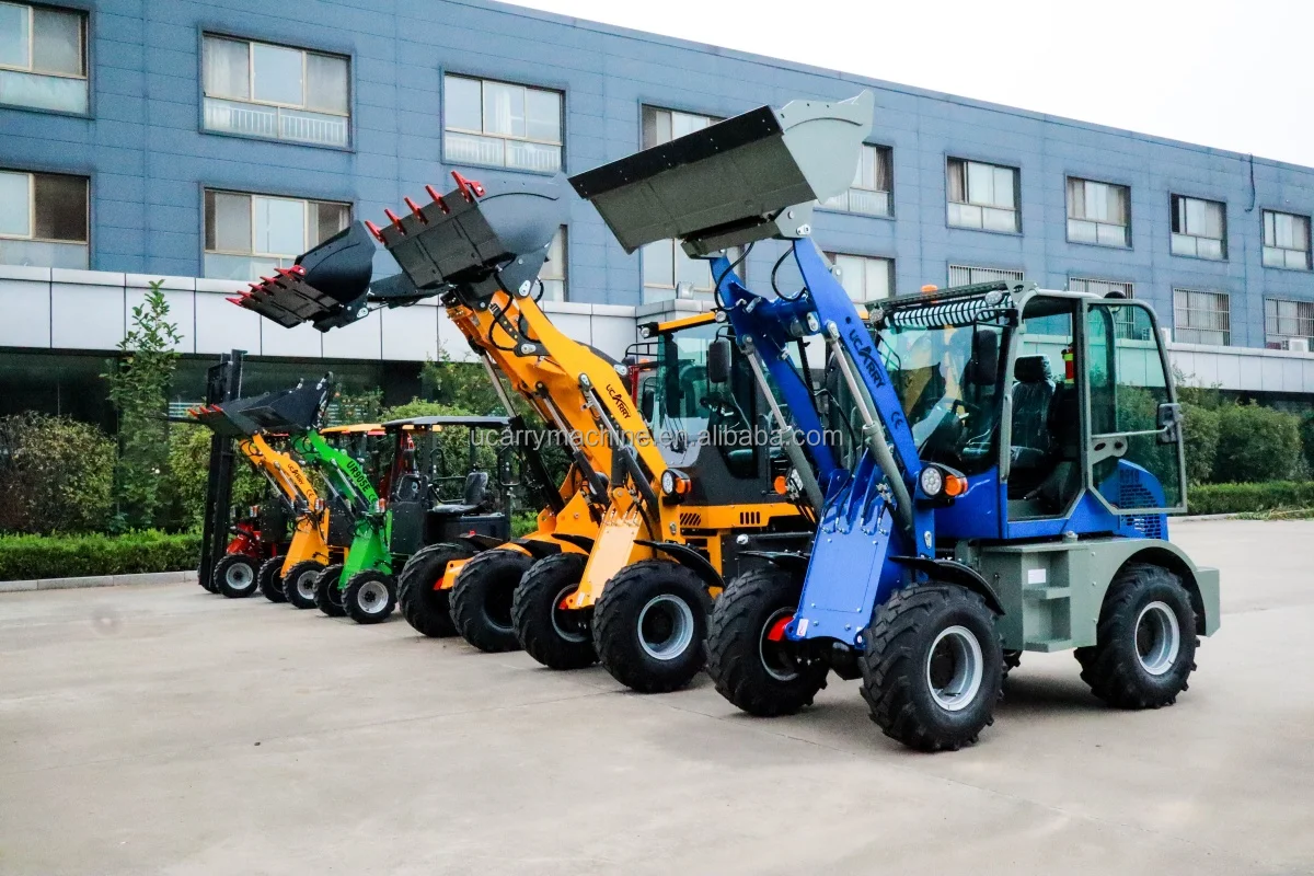 500kg Mini Front End Loader Hydrostatic Walking System Small Wheel ...