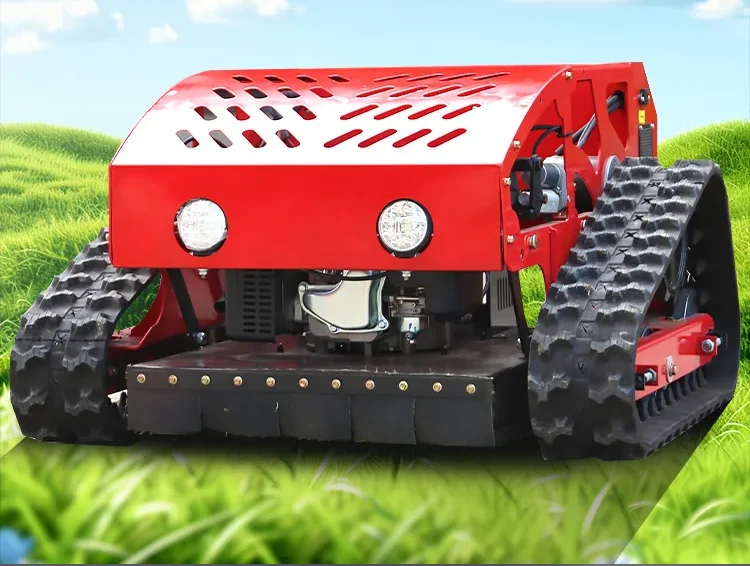 Lawn Mower Machine Remote Control Lawn Mower Slope Crawler Robotic Lawn ...