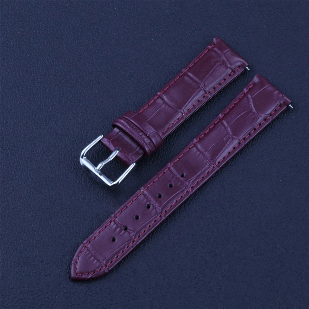 Quick Release Genuine Leather Watch Strap Parts Accessories with Steel ...