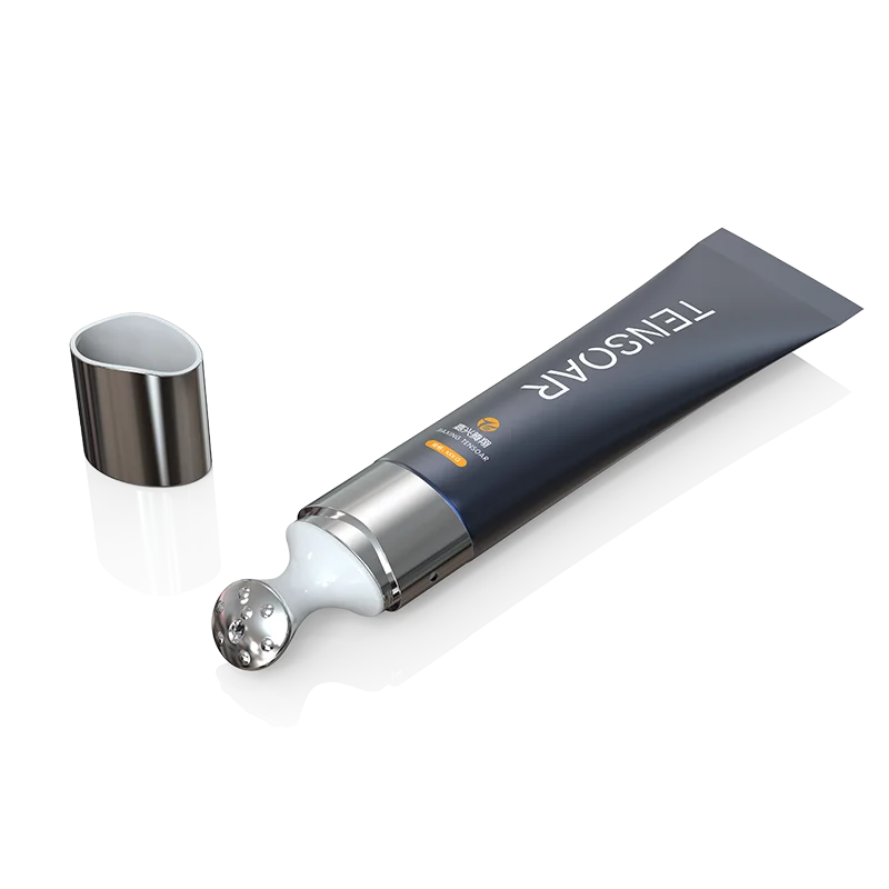 Cosmetic Tube Metal Roll Ball Applicator With Plating Coating Screw Cap ...