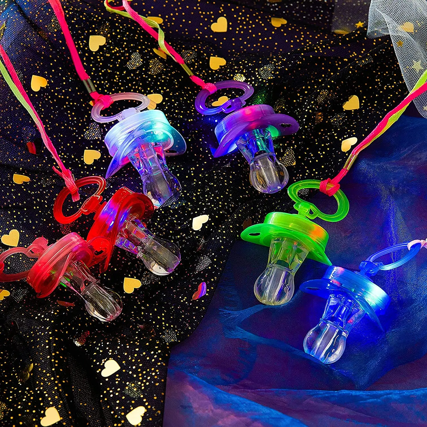 Wholesale Colorful Flashing Led Pacifier Party Favor Novelty Funny ...