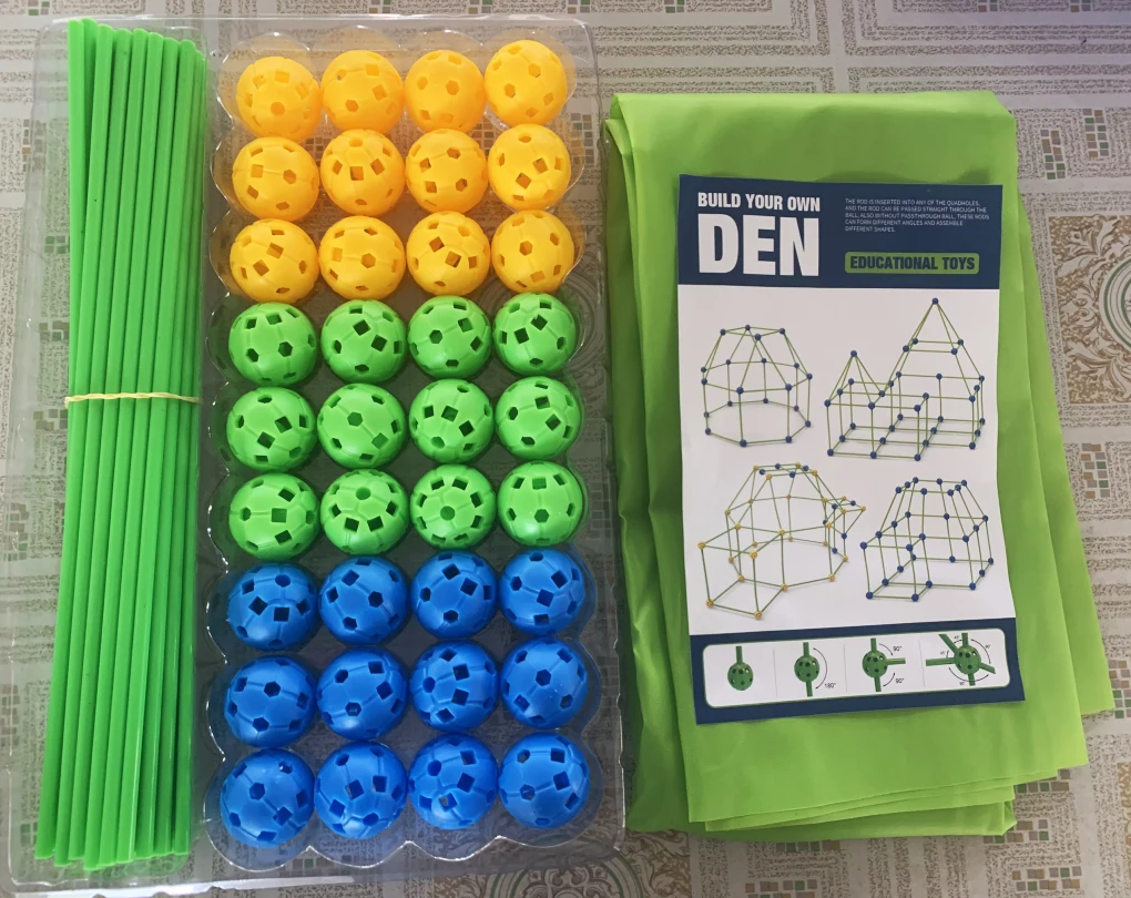 Fun Glow Forts Tent For Kids - 87pack Stem Toys Glow In The Dark Fort ...