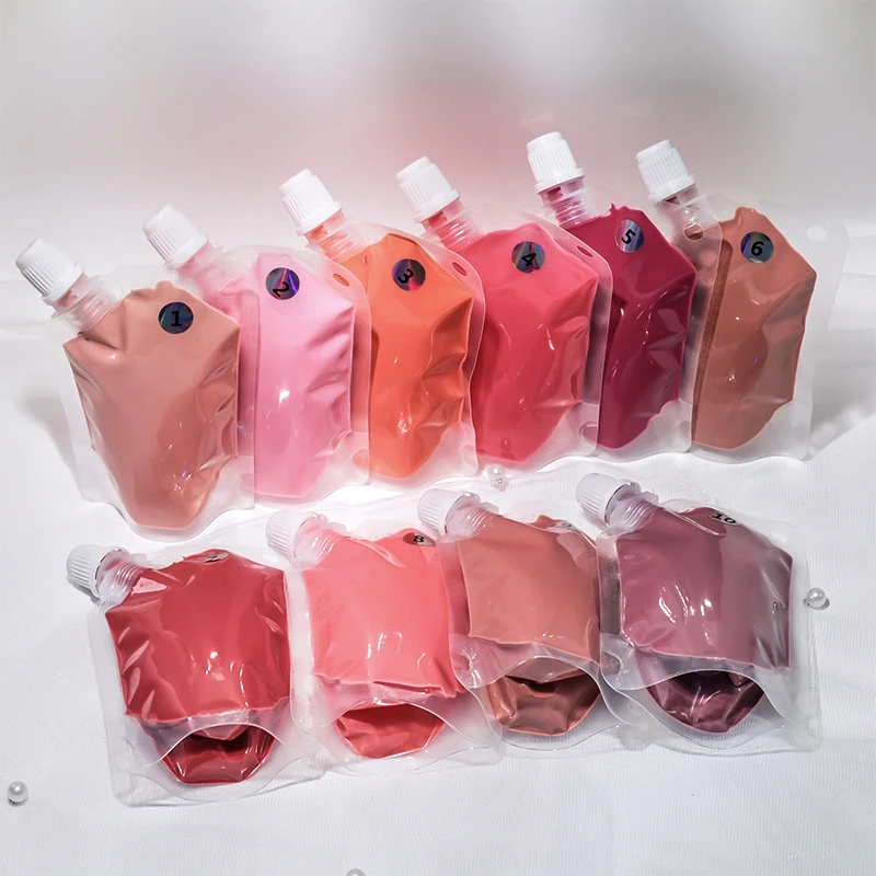 Wholesale Custom Logo Glitter Vegan Clear Bulk Gel Lip Gloss