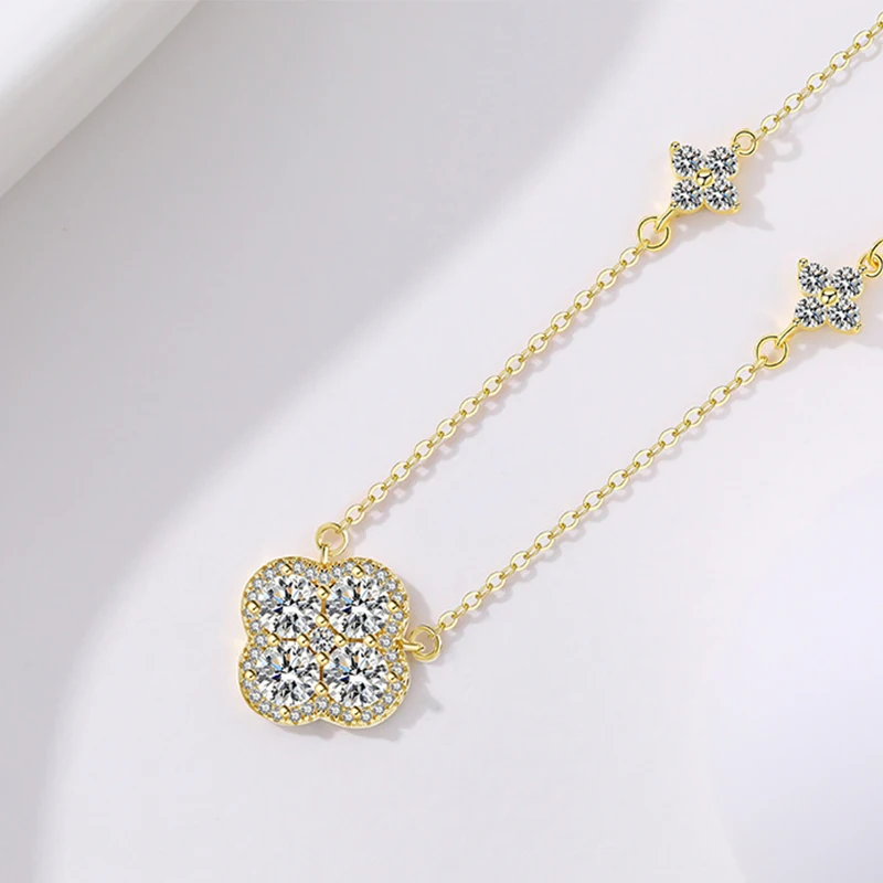 Vana Fine Jewellery S925 Lucky Four-leaf Clover Jewlery Bijoux Women 18k Gold Plated 925 ...