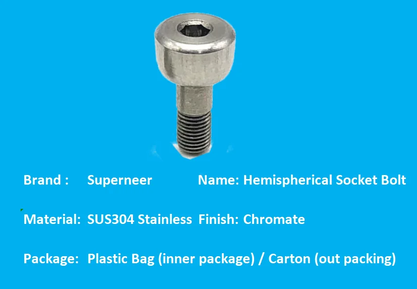 Custom Made Hemispherical Head Hexagon Socket Bolt Sus304 Stainless ...
