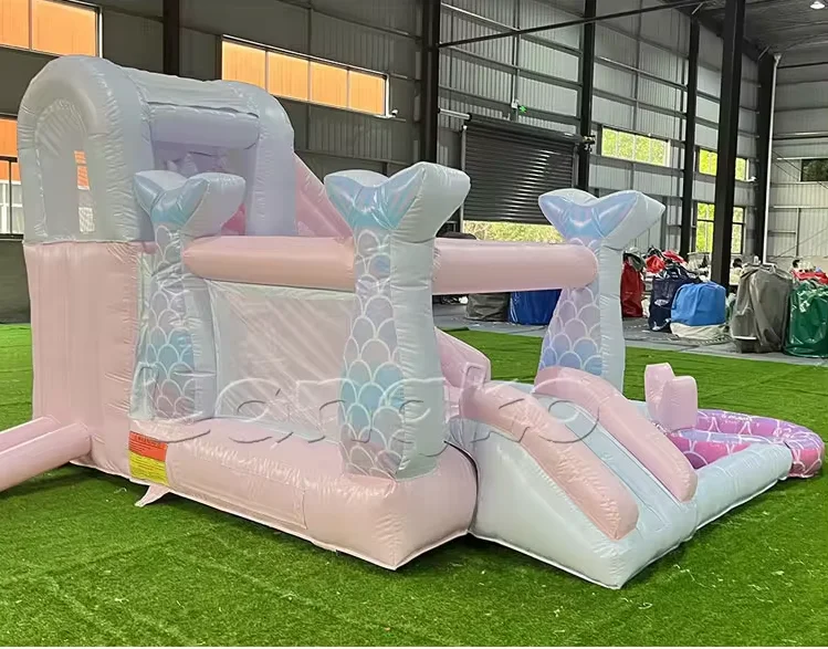 China Langko Inflatables Mermaid Bounce House Inflatable Bouncer Water ...