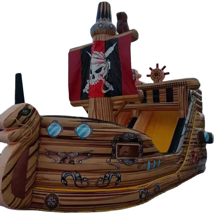 Pirate Ship Inflatable Water Slide For Adult And Kids Large Inflatable ...